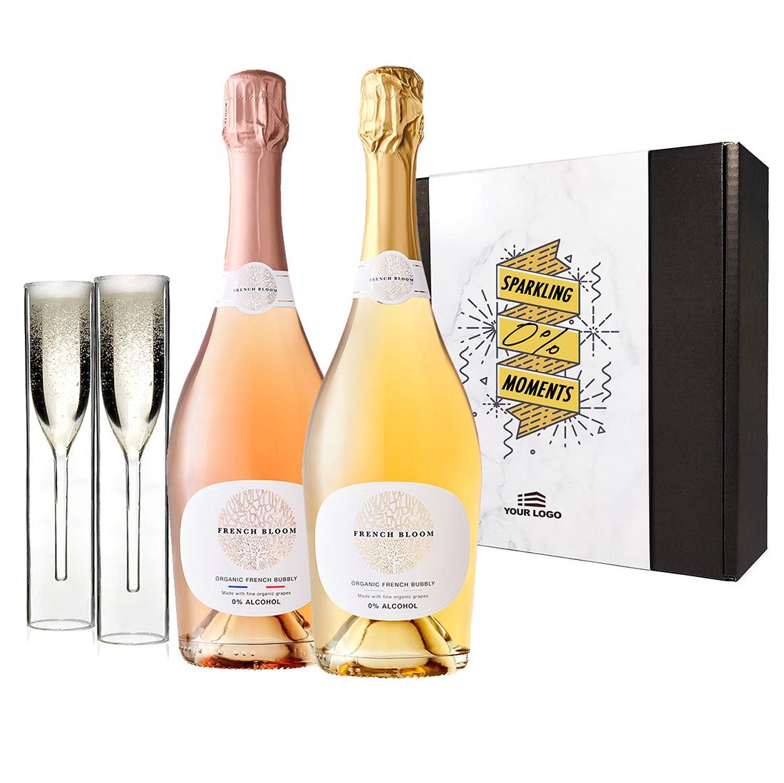 French Bloom Duo non-alcoholic Sparkling Set