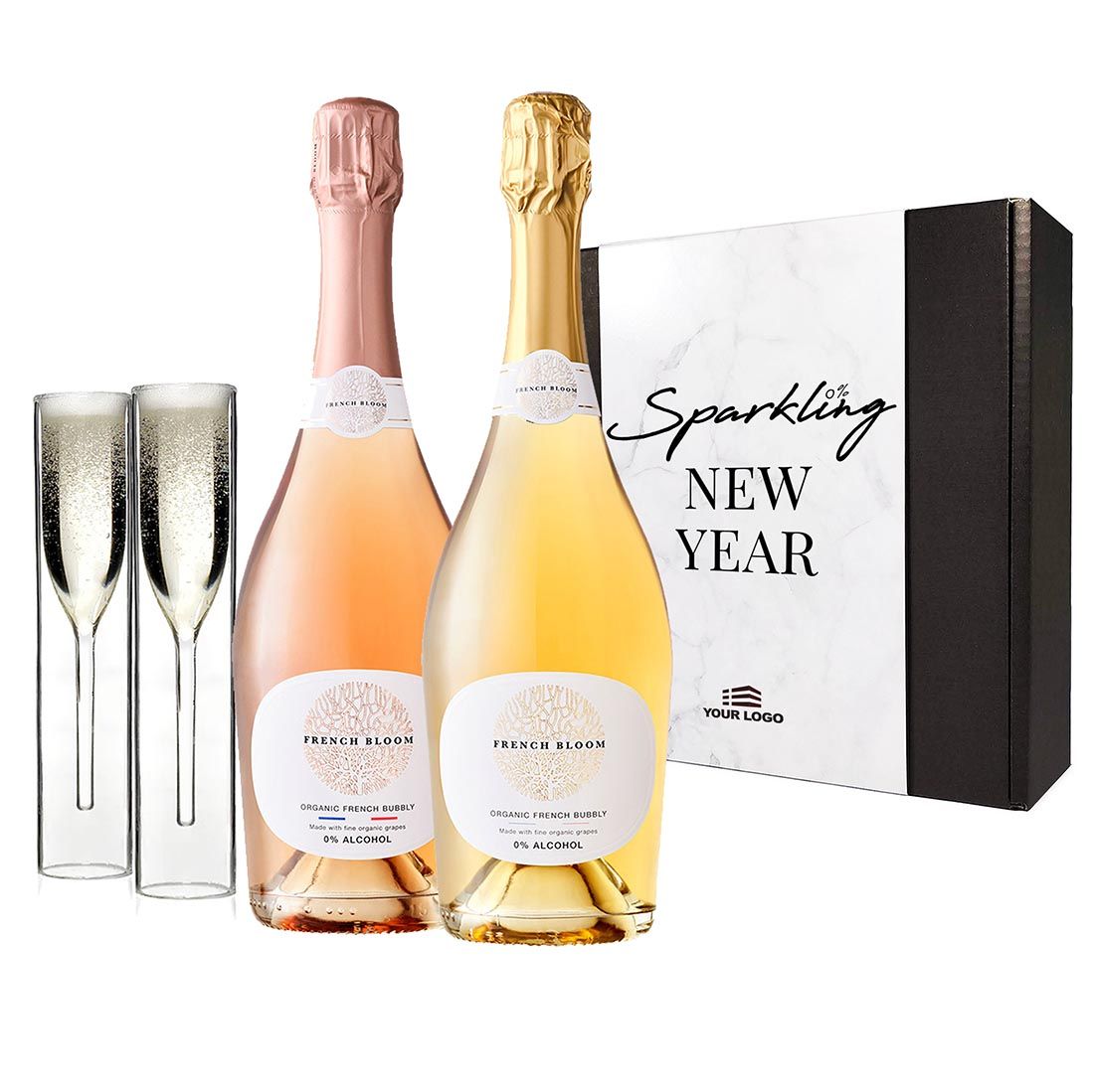 French Bloom Duo non-alcoholic Sparkling Set